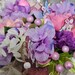 Rose Easter Floral Arrangement in Rose Glass Vase - Etsy