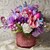 Rose Easter Floral Arrangement in Rose Glass Vase - Etsy