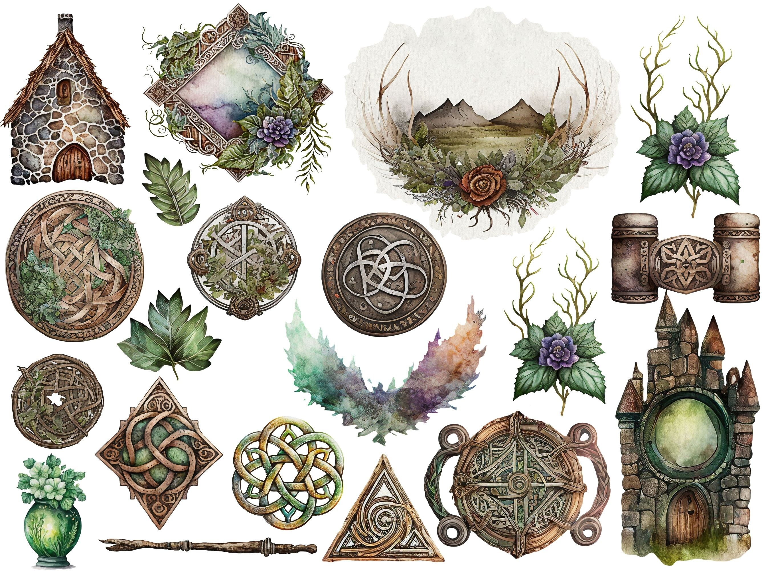 Watercolor Celtic Clipart Collection Celtic Journey Digital - Etsy Canada