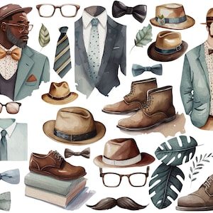 Handsome Dad Fathers Day Clipart, Dapper Dad Collection, Fathers Day ...