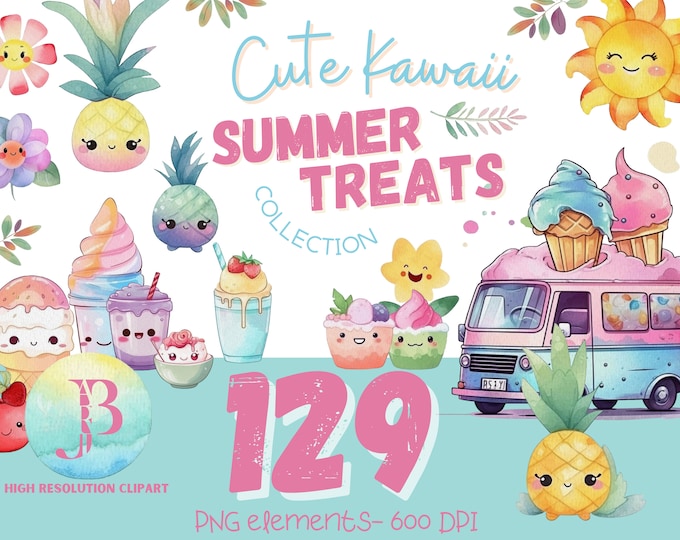 Ice Cream Clipart, Ice Cream Clip Art, Kawaii Clipart, Kawaii Ice Cream ...