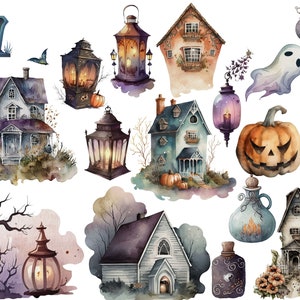 Halloween Clipart Collection, Ghost Clipart, Cute Halloween Clipart ...