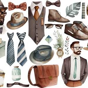 Handsome Dad Fathers Day Clipart, Dapper Dad Collection, Fathers Day ...
