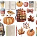 Fall School Supply Clipart, Back to School, School Bus, College Clipart ...