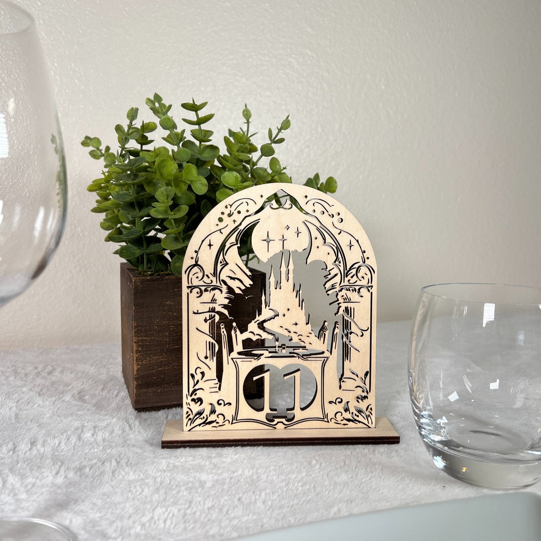 Harry Potter Inspired Wooden Table Numbers Signs Magical Wedding ...