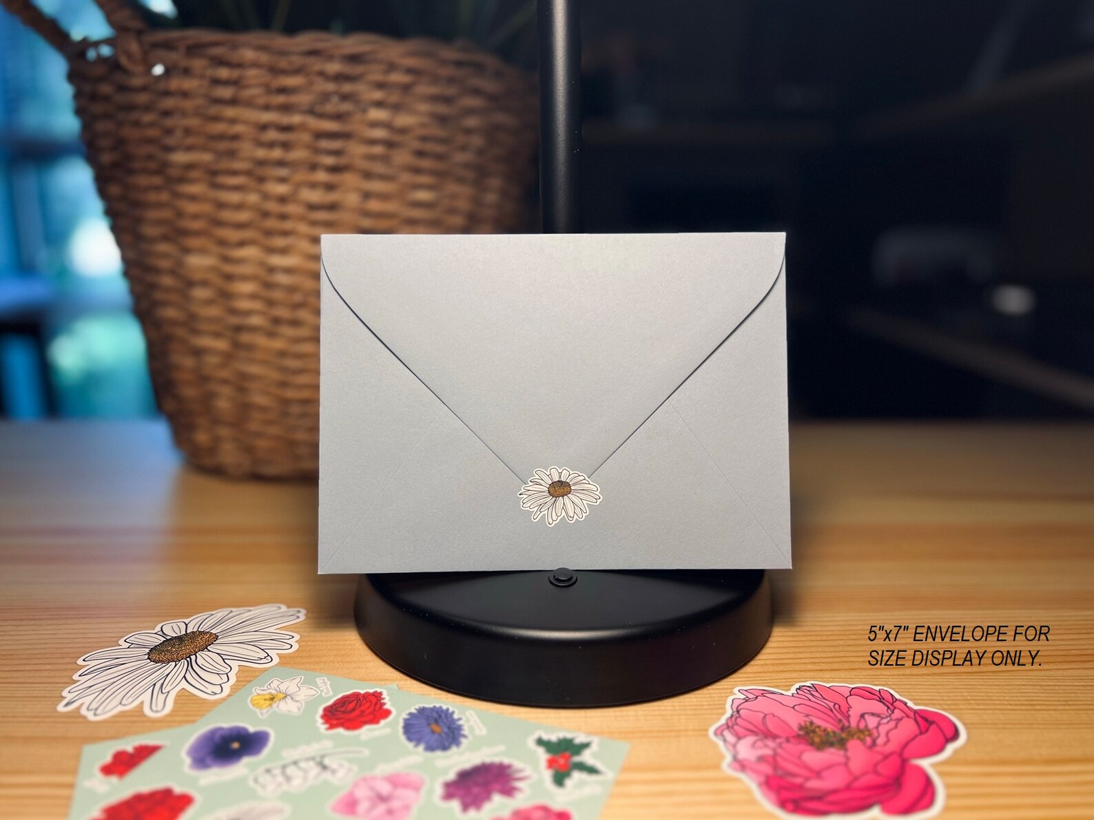 Flower Envelope Seal / Planer Stickers / Birth Month Flower / Mailing ...
