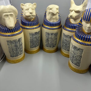 Egyptian Canopic Jars the Mummy - Etsy