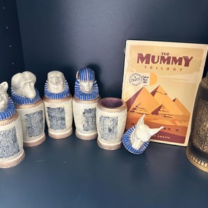 Egyptian Canopic Jars the Mummy - Etsy