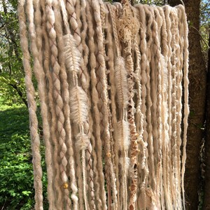 White Angel Dreads, Light Gray SE Dreads, Single Ended Dreads, De ...