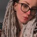 White Angel Dreads, Light Gray SE Dreads, Single Ended Dreads, De ...