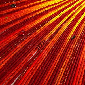 Fire Dreads, Synthetic Red Orange Yellow Smooth Crochet DE Dreads, Red ...