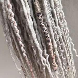 White Angel Dreads, Light Gray SE Dreads, Single Ended Dreads, De ...