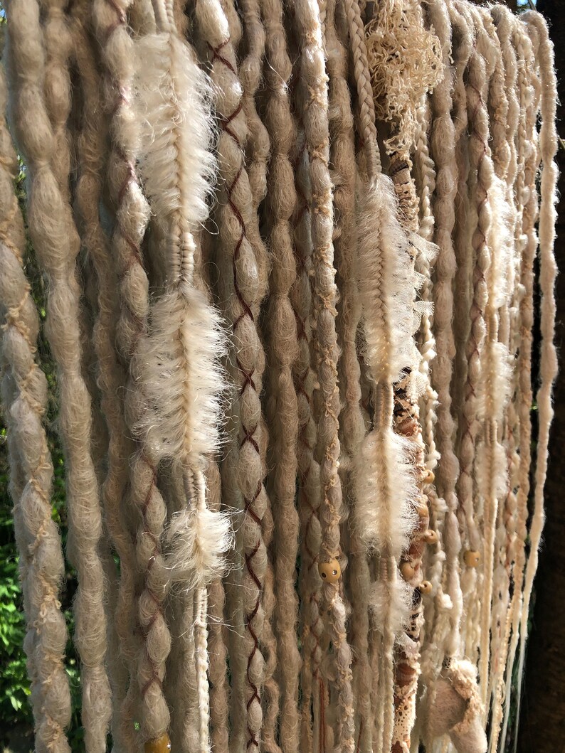 White Angel Dreads Light Gray SE Dreads Single Ended Dreads - Etsy