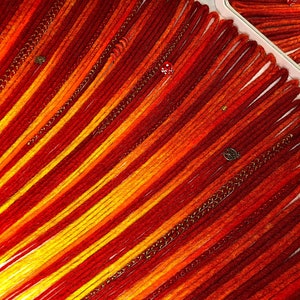 Fire Dreads, Synthetic Red Orange Yellow Smooth Crochet DE Dreads, Red ...