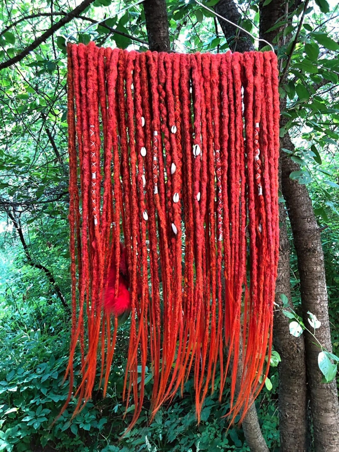 Red Priestess Dreads, Synthetic Red Dreads, Red Dreadlocks Extensions ...