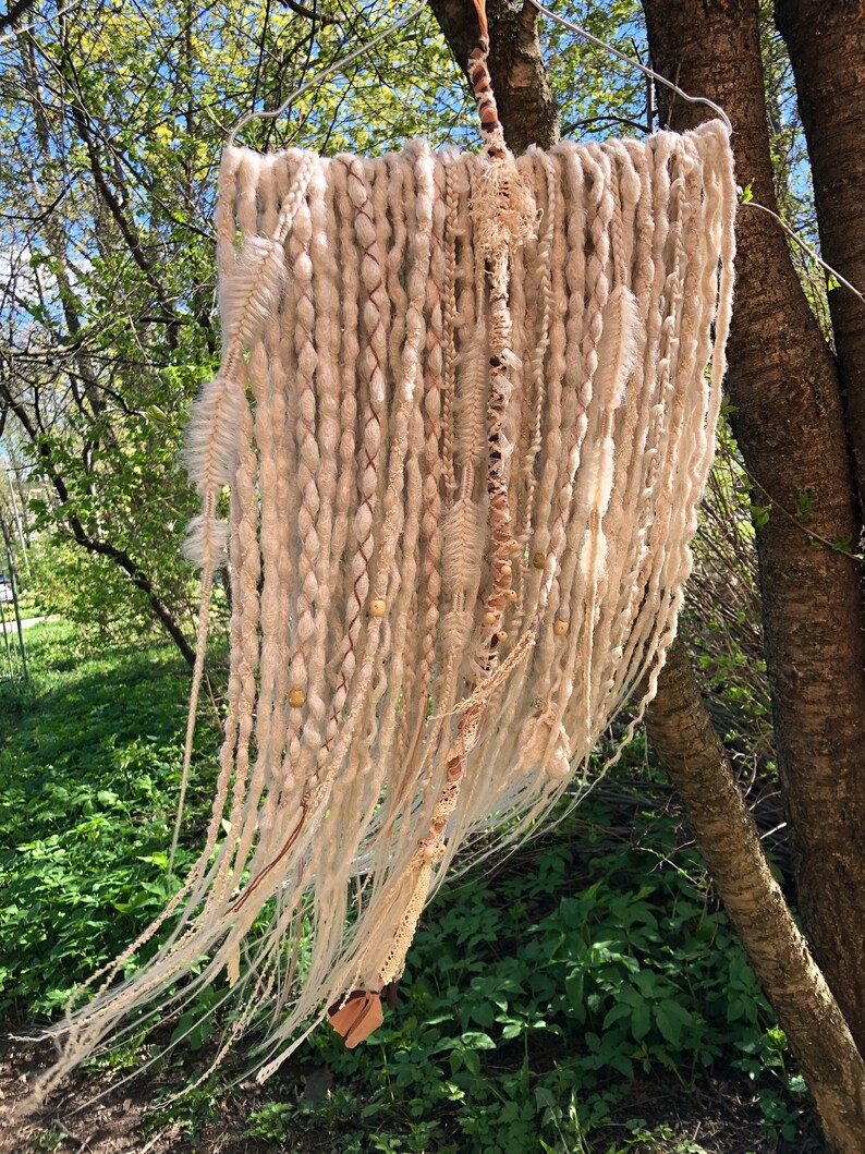 White Angel Dreads Light Gray SE Dreads Single Ended Dreads - Etsy