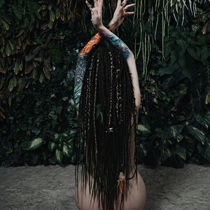 Brown Green Dreads Shaman Dreadlocks Set Synthetic Brown - Etsy