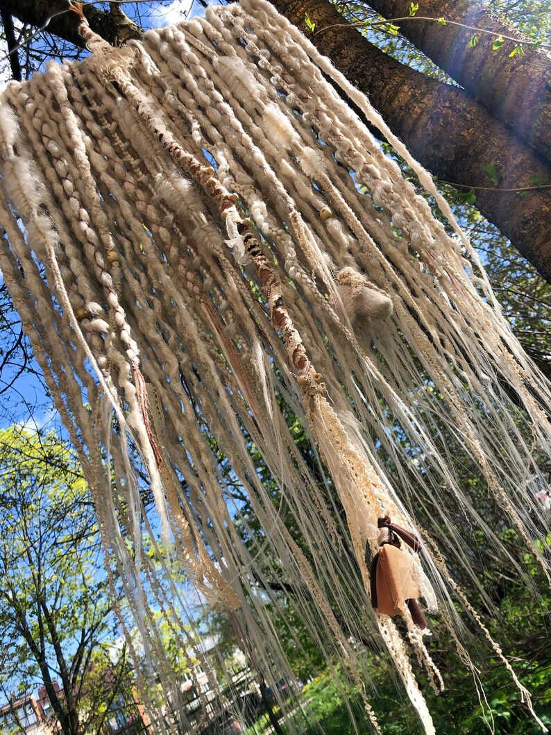 White Angel Dreads Light Gray SE Dreads Single Ended Dreads - Etsy
