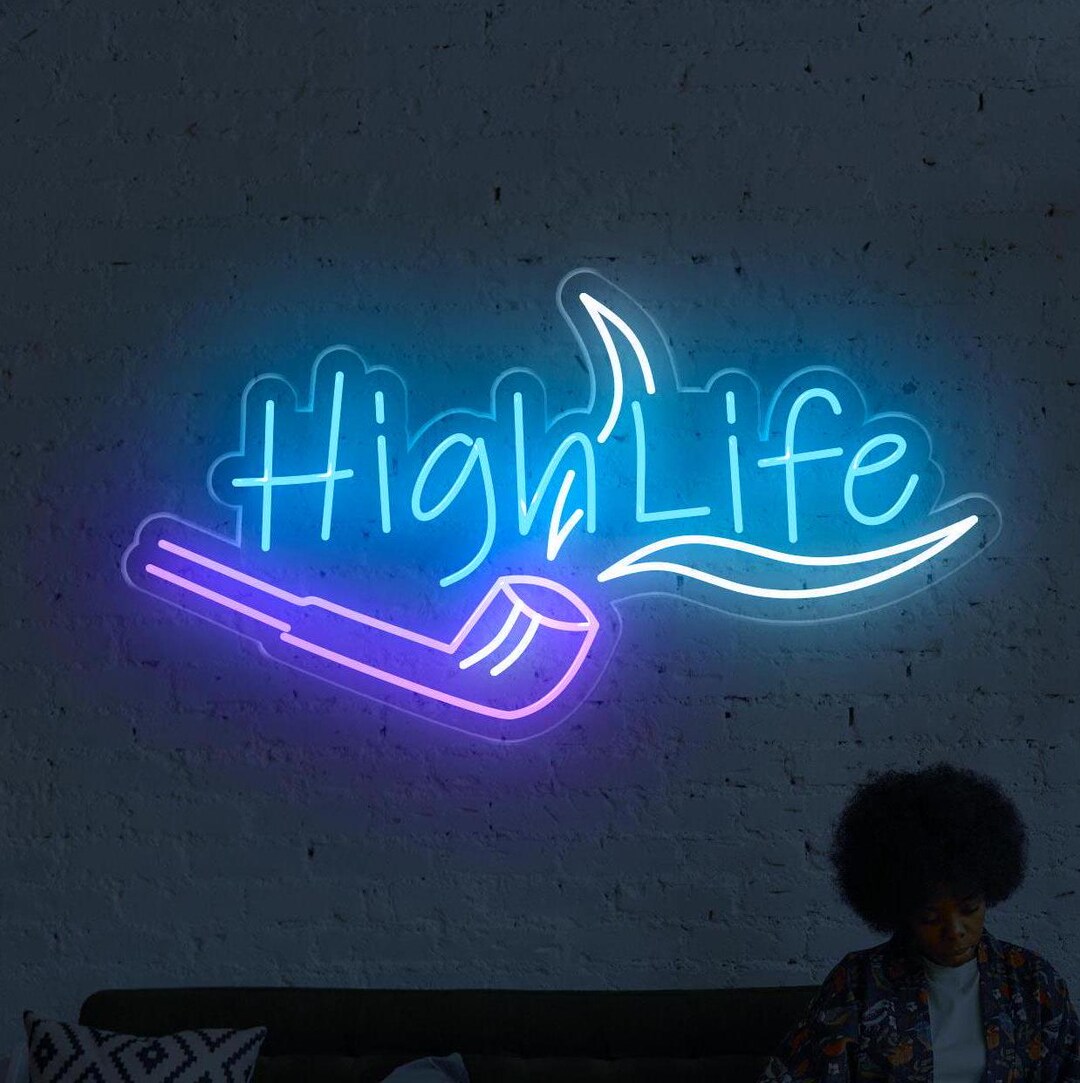 High Life Neon Sign Gifts for Smokers ,cigarette Led Sign - Etsy