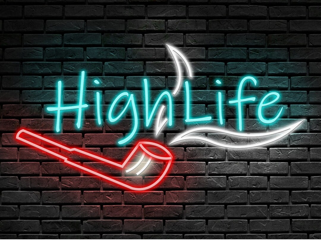 High Life Neon Sign Gifts for Smokers ,cigarette Led Sign - Etsy