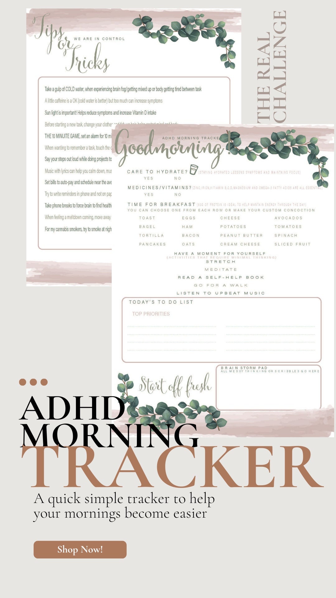 ADHD Morning Tracker - Etsy