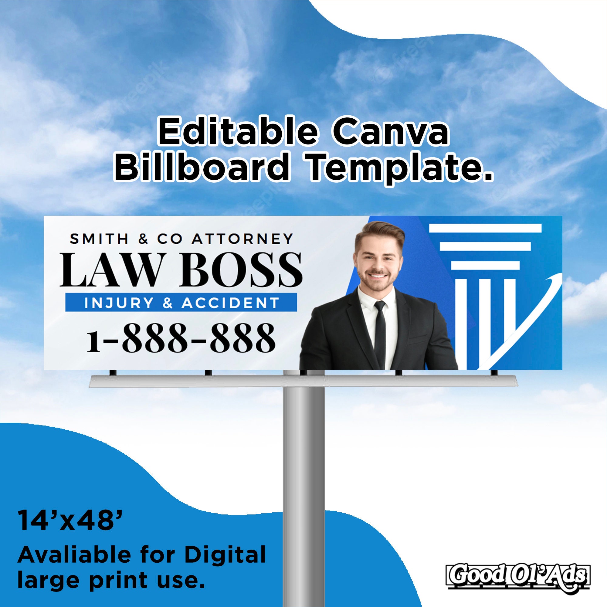 Lawyer Billboard Design Print or Digital - Etsy