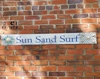Sun Sand Surf Sign - Etsy