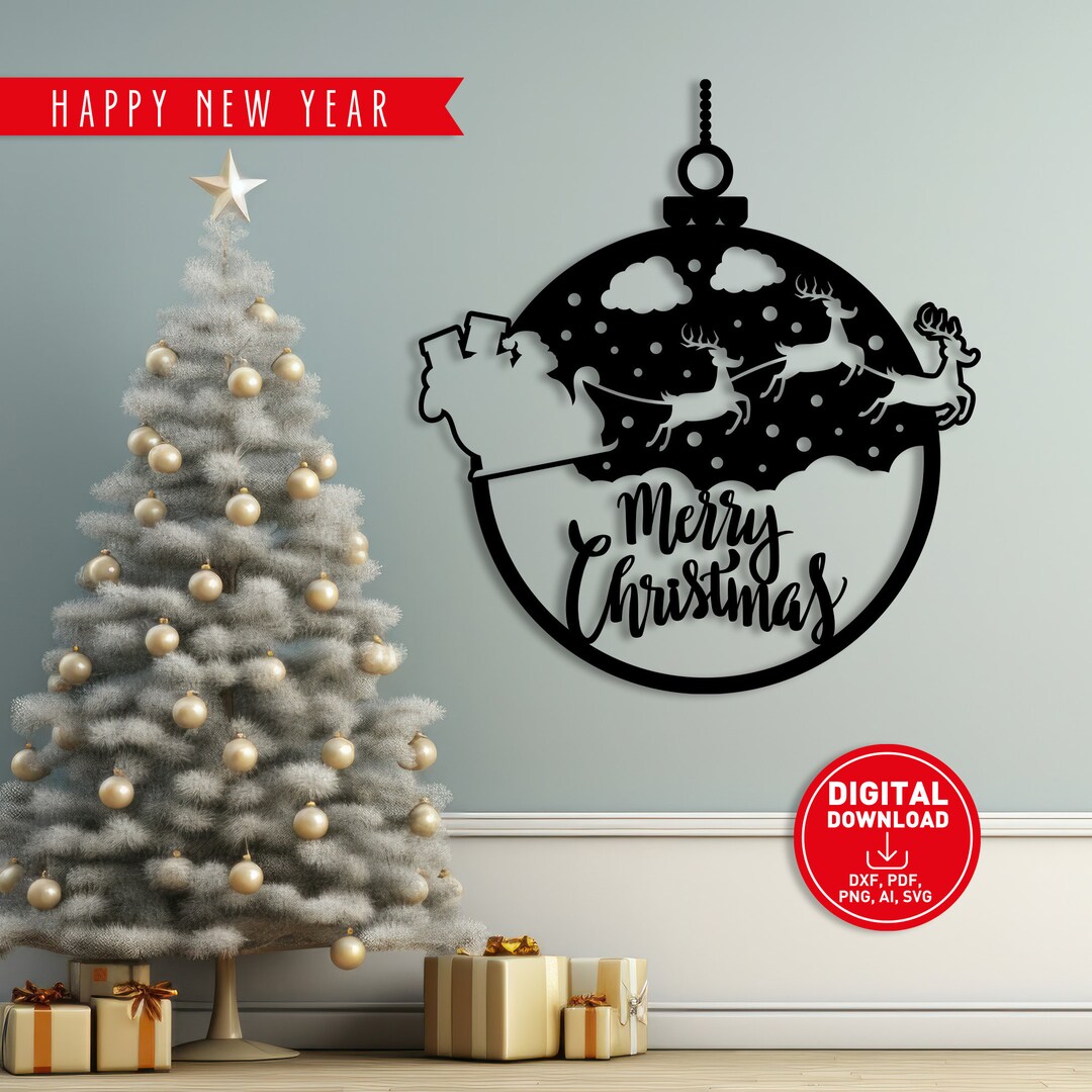 Merry Christmas, Santa Claus Metal Wall Art Designs, Wall Art Boutique, Designer Prints Wall Art ...