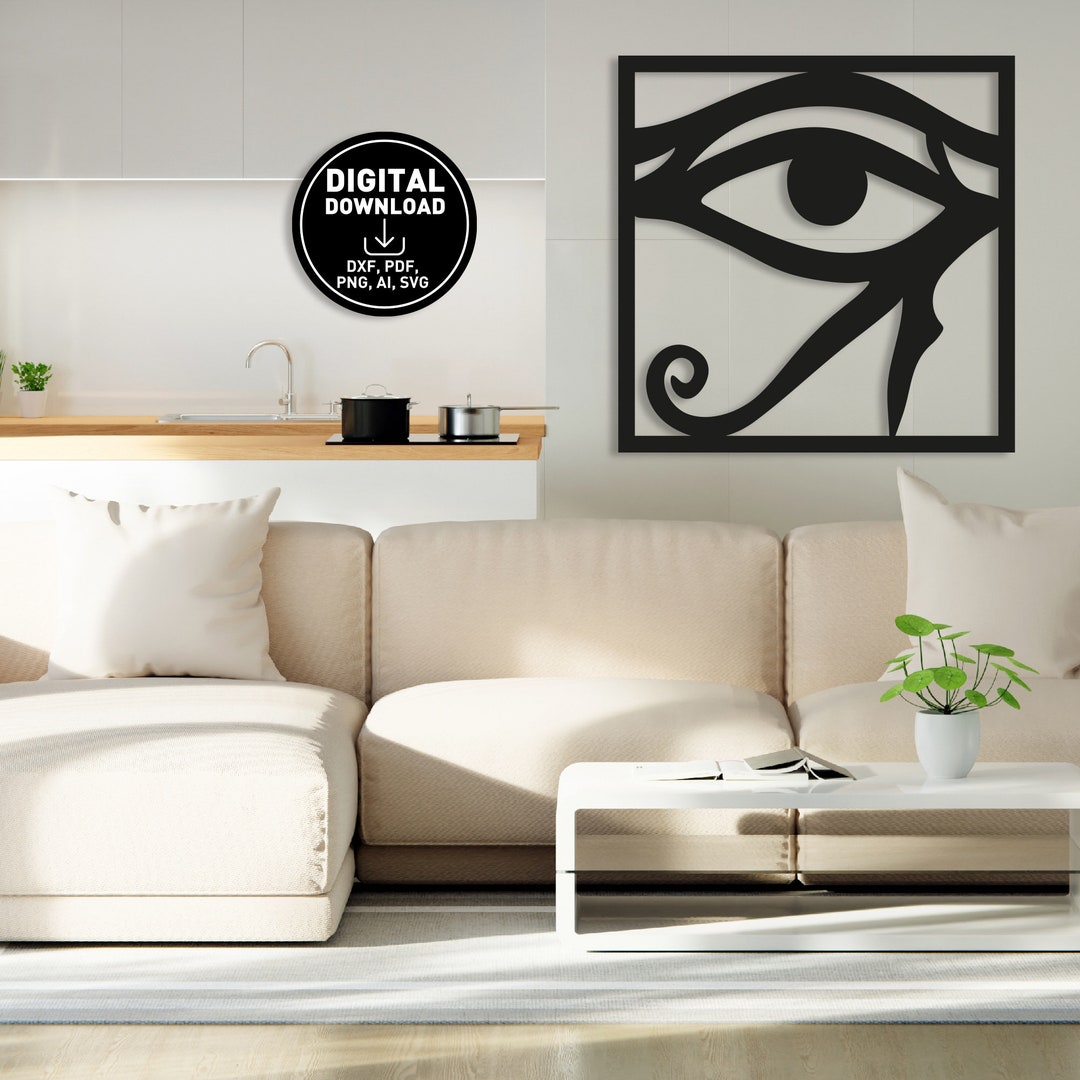 Horus Eye Metal Wall Art,ancient Egyptian Hieroglyphs,spiritual Wall Art,ra Wall Decor,mystic ...