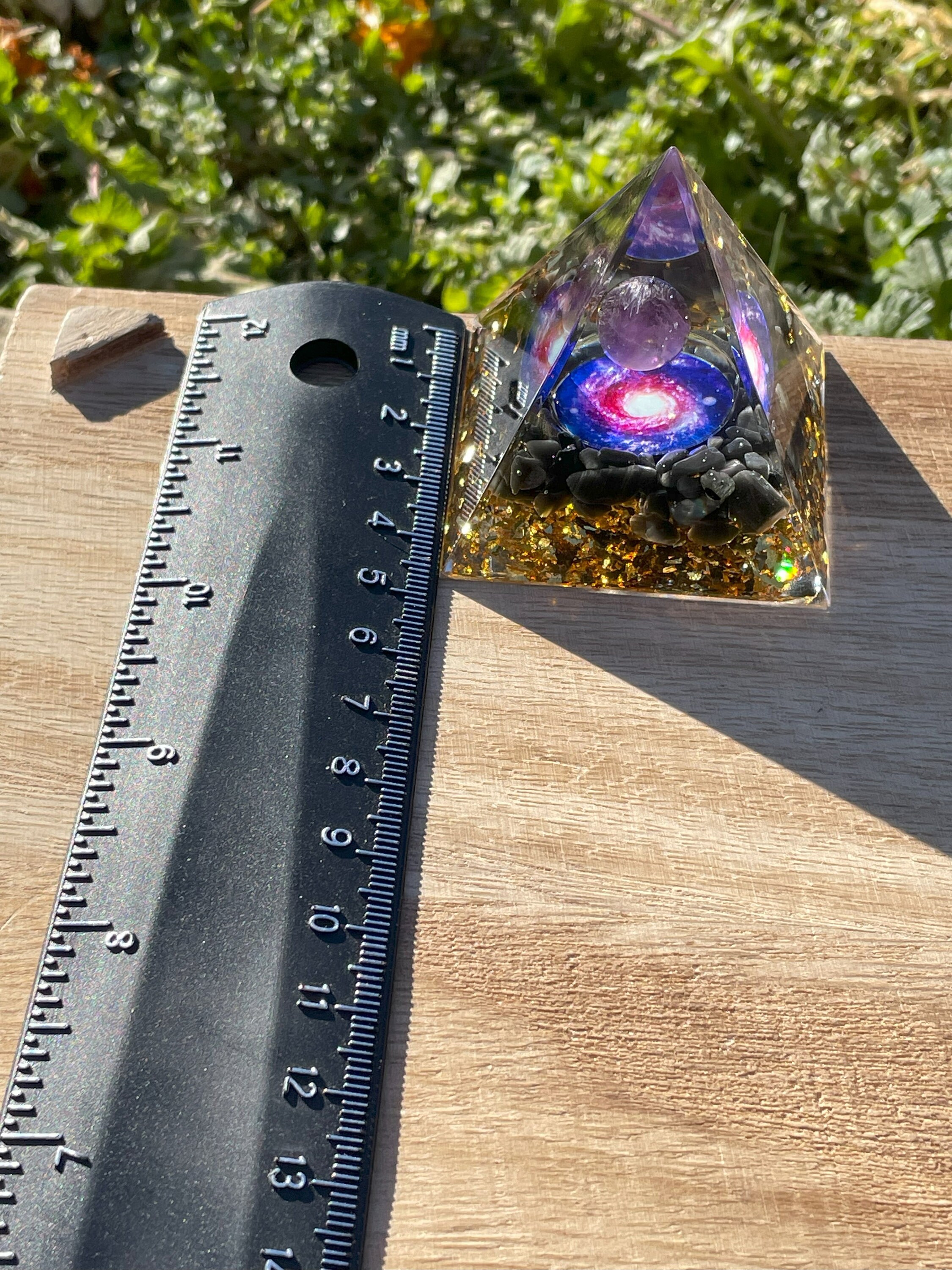 Pyramid of Positive Energy, Amethyst Crystal Ball With Protective ...