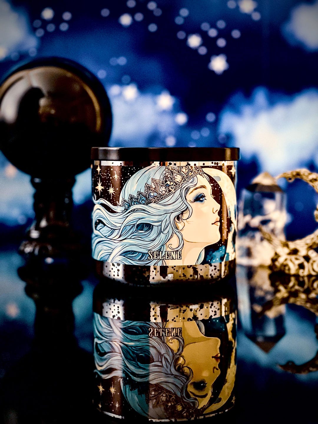 Selene 3 Wick Greenery + Spice Market Scented Candle | Celestial Goddess Worship for Summer ...