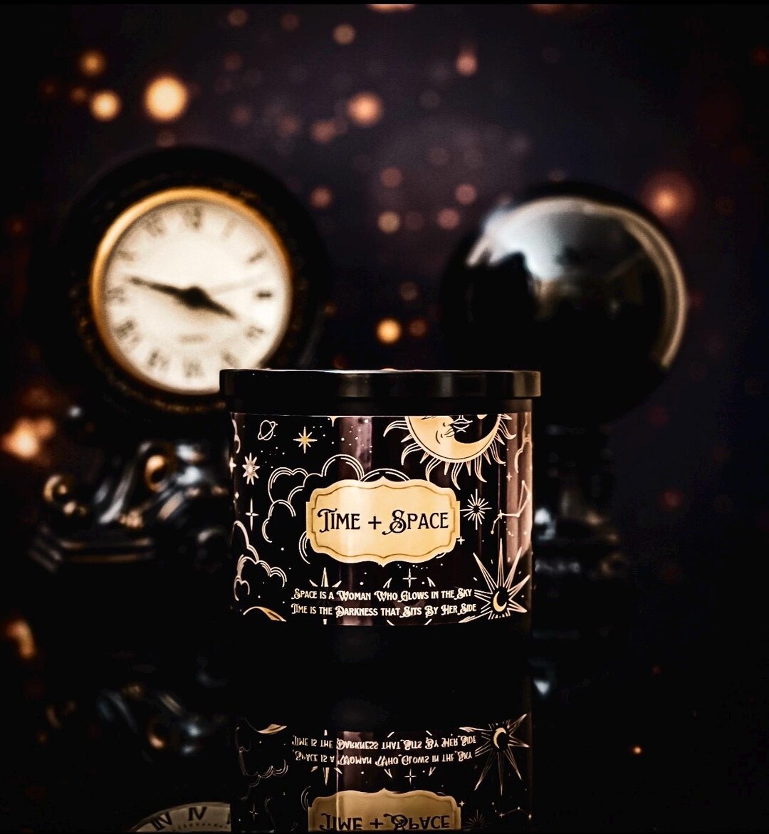 Celestial 3-wick Candle: Mystical Herbs, Spices & Fig Scent | Handmade Dark Home Decor | Galaxy ...