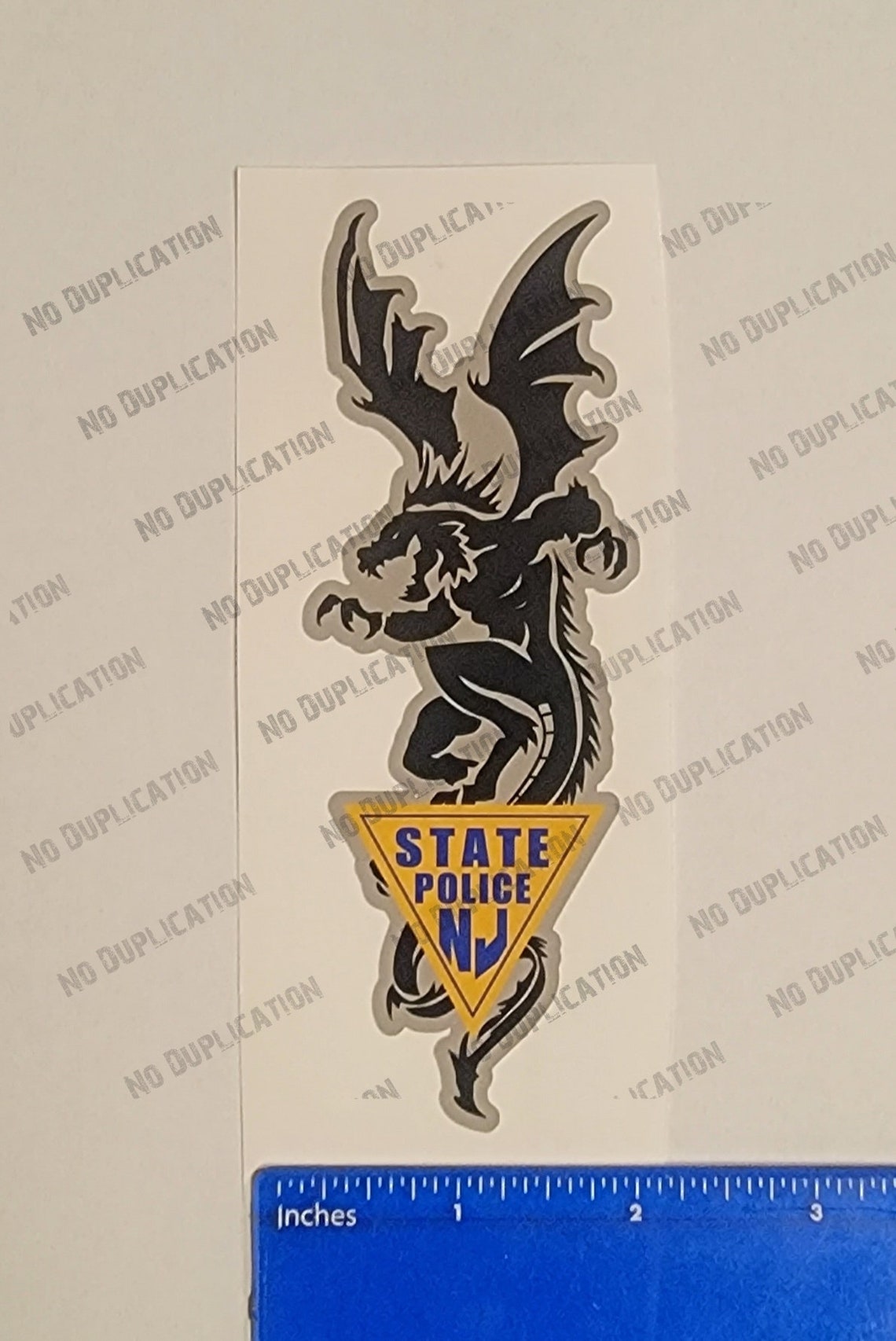 Official NJ State Police Decal Sticker NJSP - Black Dragon - Etsy