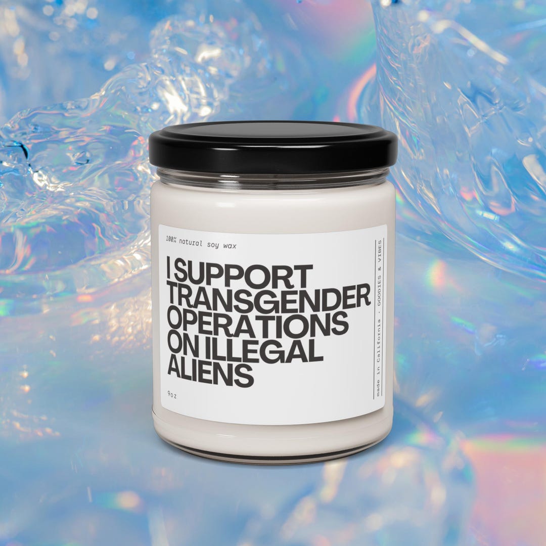 Harris Walz Transgender Illegal Alien Candle Gift, Democrat 2024 ...