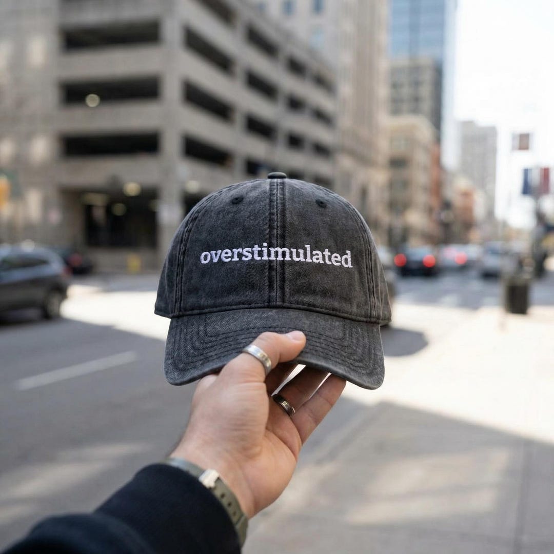 Overstimulated Funny Overstimulated Custom Dad Cap, Neurodivergent Late ...