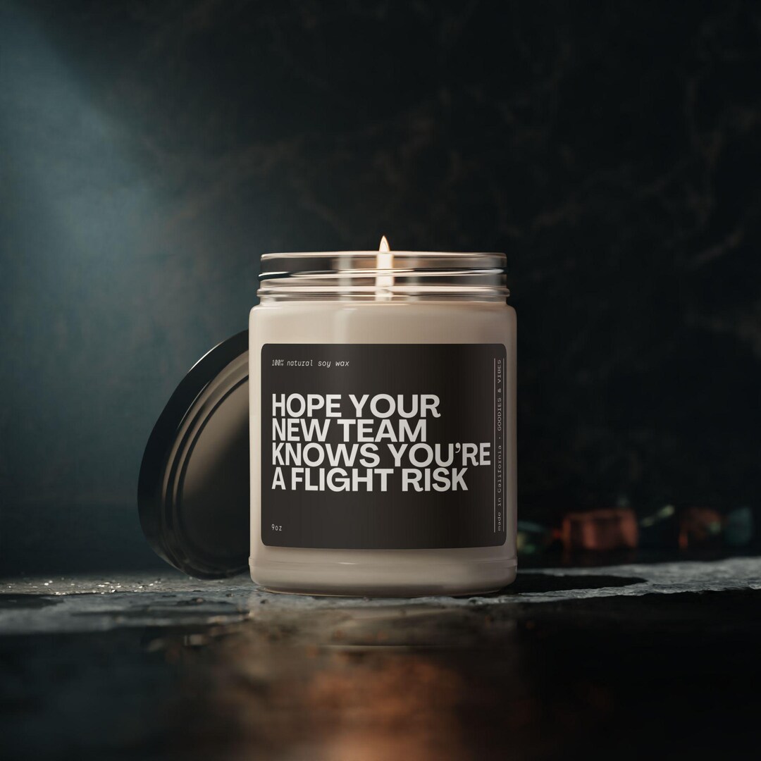 Funny Goodbye Candle: Sarcastic Coworker Leaving Gift - 9oz Scented Soy ...