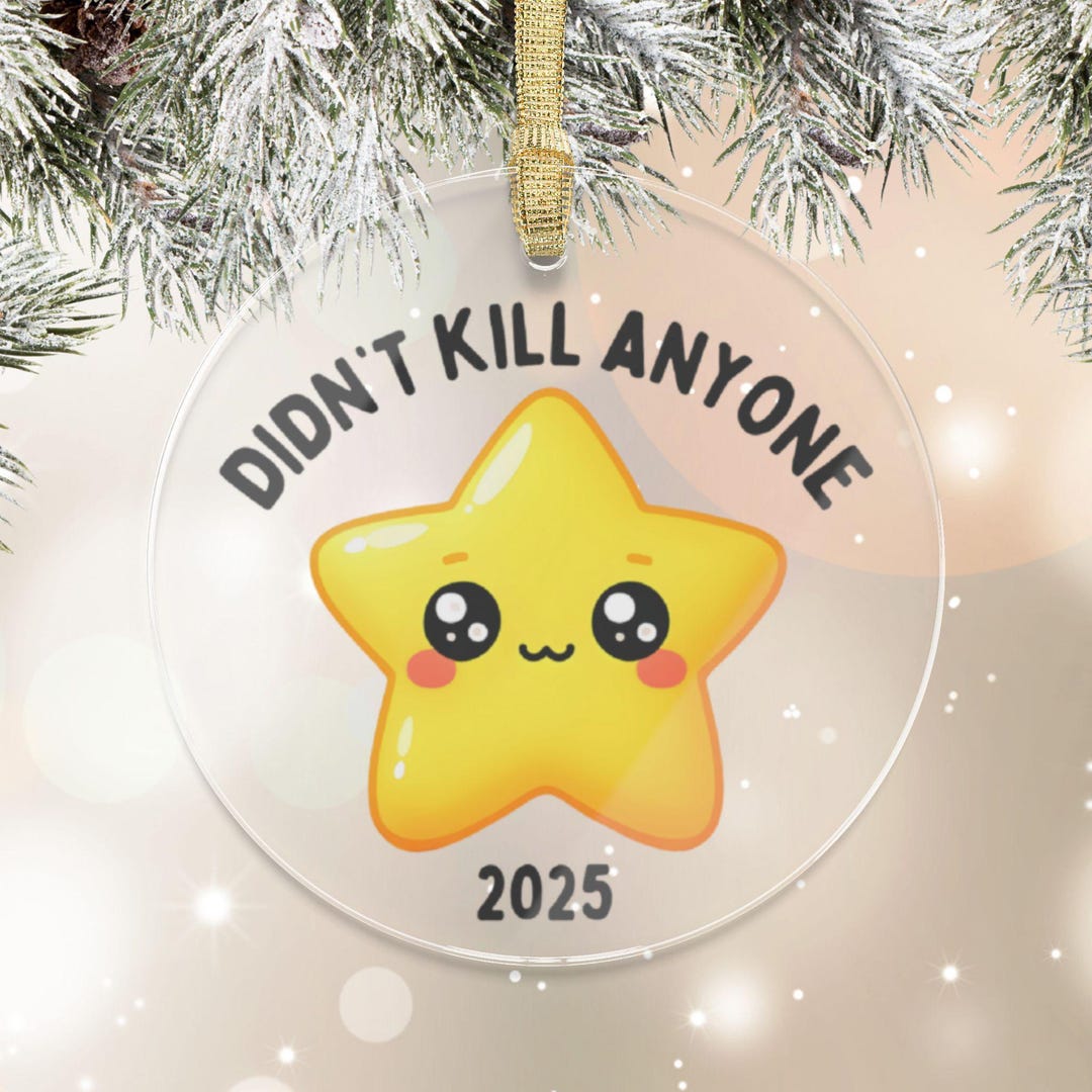 Sarcastic Star 2025 Acrylic Ornament, Funny Coworker Gag Gift - Etsy