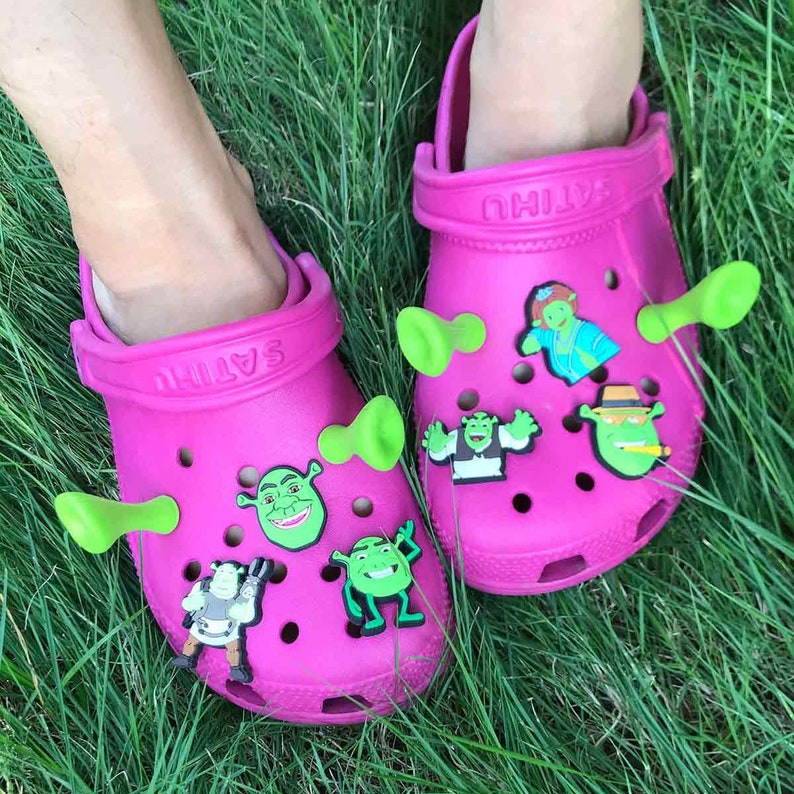 Shrek Ears Croc Charms Shrek Crocs Size 2 - Etsy