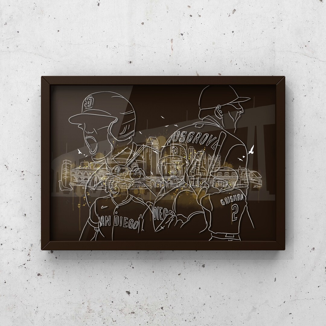 San Diego Padres Outline - Etsy