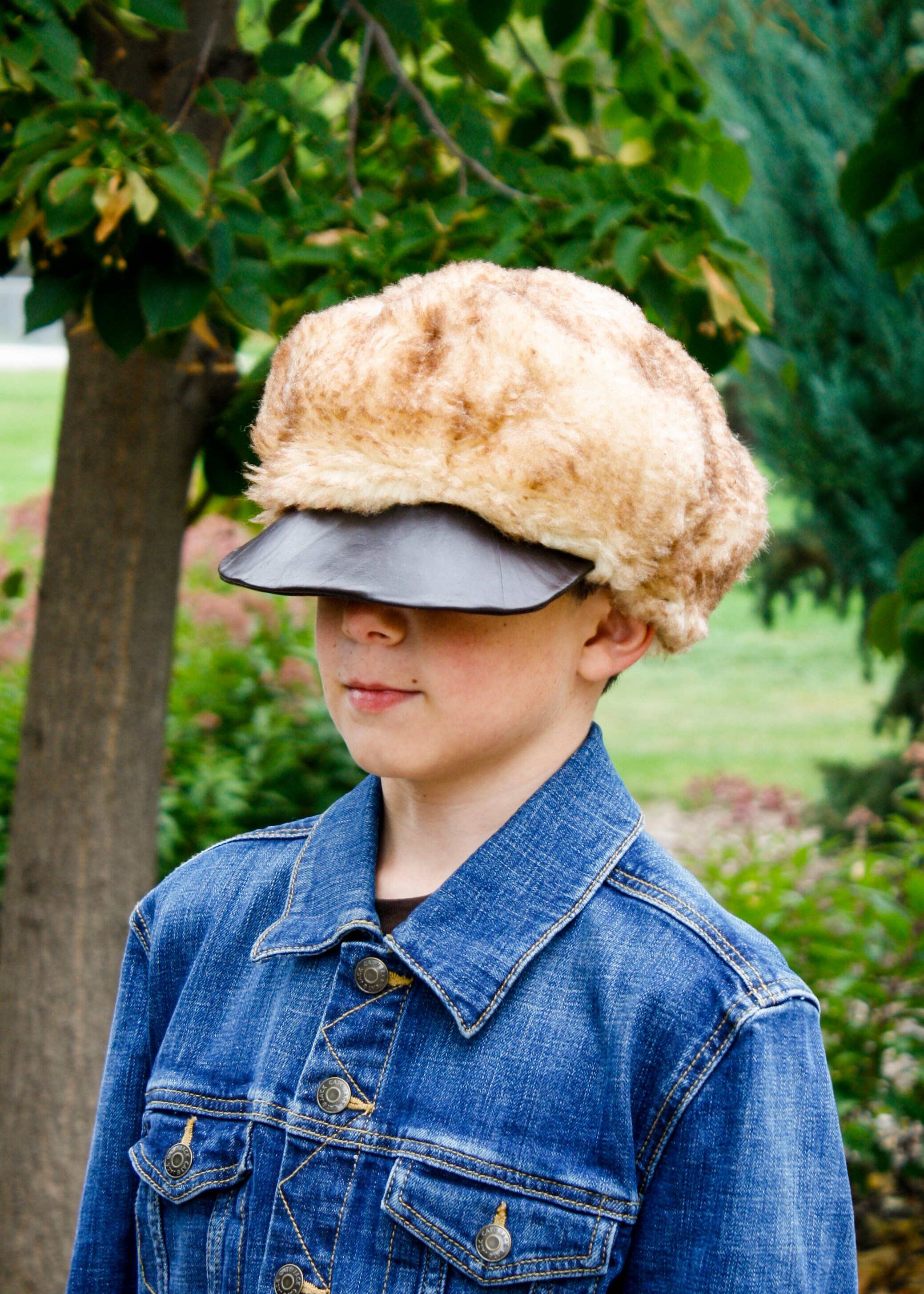 Pageboy Sheepskin Hat - Classic Mens Womens Winter Fur Cap - Etsy