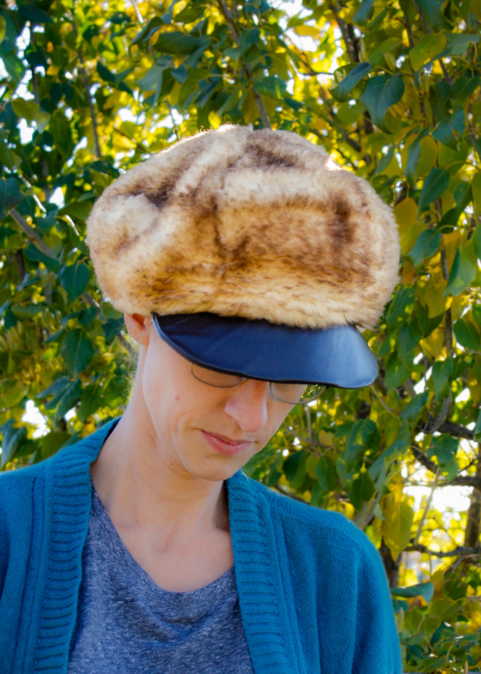 Pageboy Sheepskin Hat - Classic Mens Womens Winter Fur Cap - Etsy