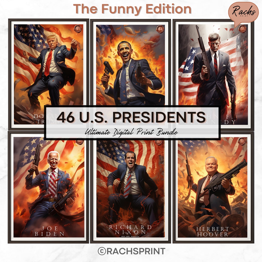 46 US Presidents Prints, USA Presidents Posters, Digital Posters ...