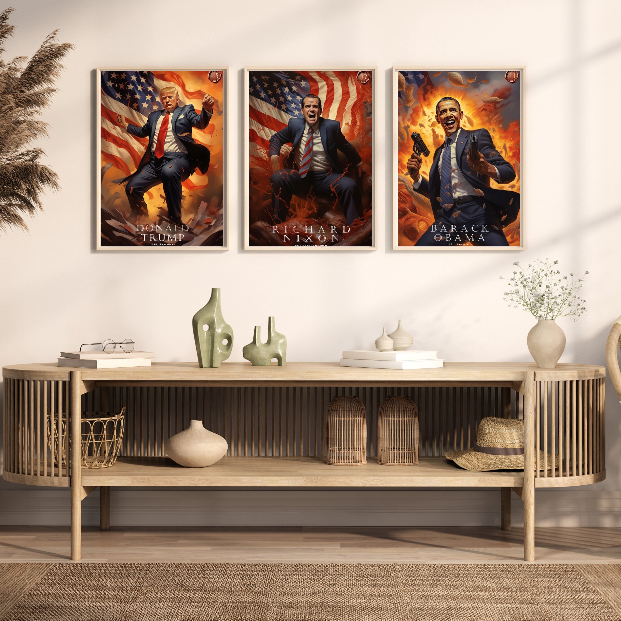 46 US Presidents Prints, USA Presidents Posters, Digital Posters ...