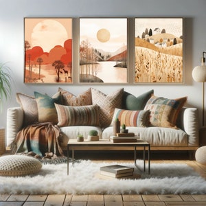 Boho Wall Art Mega Bundle, Set of 30 Prints, Bohemian Geometric Dorm ...