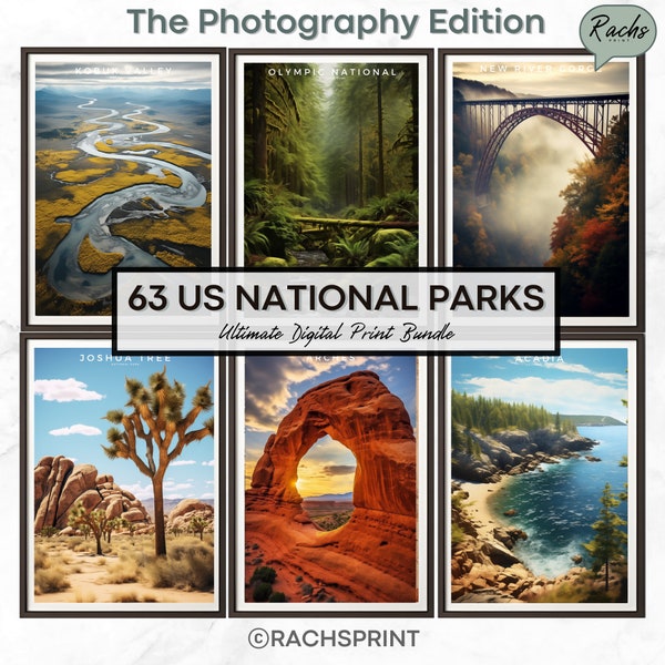 Retro National Park Poster - Etsy