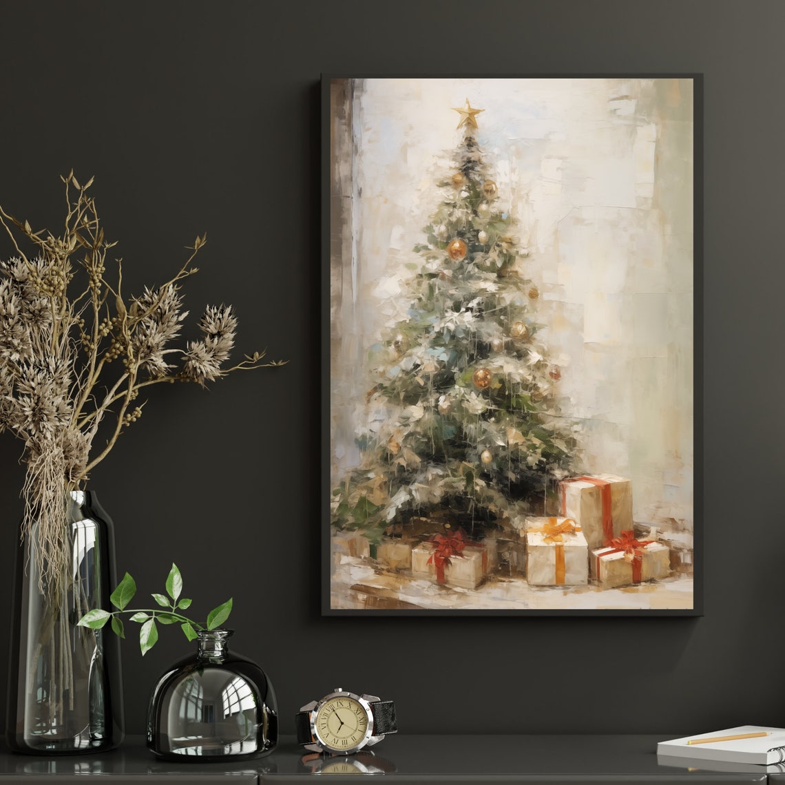 Printable Vintage Christmas, Digital Posters, Digital Prints, Wall Art ...