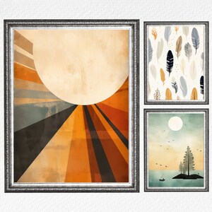 Boho Wall Art Mega Bundle, Set of 30 Prints, Bohemian Geometric Dorm ...