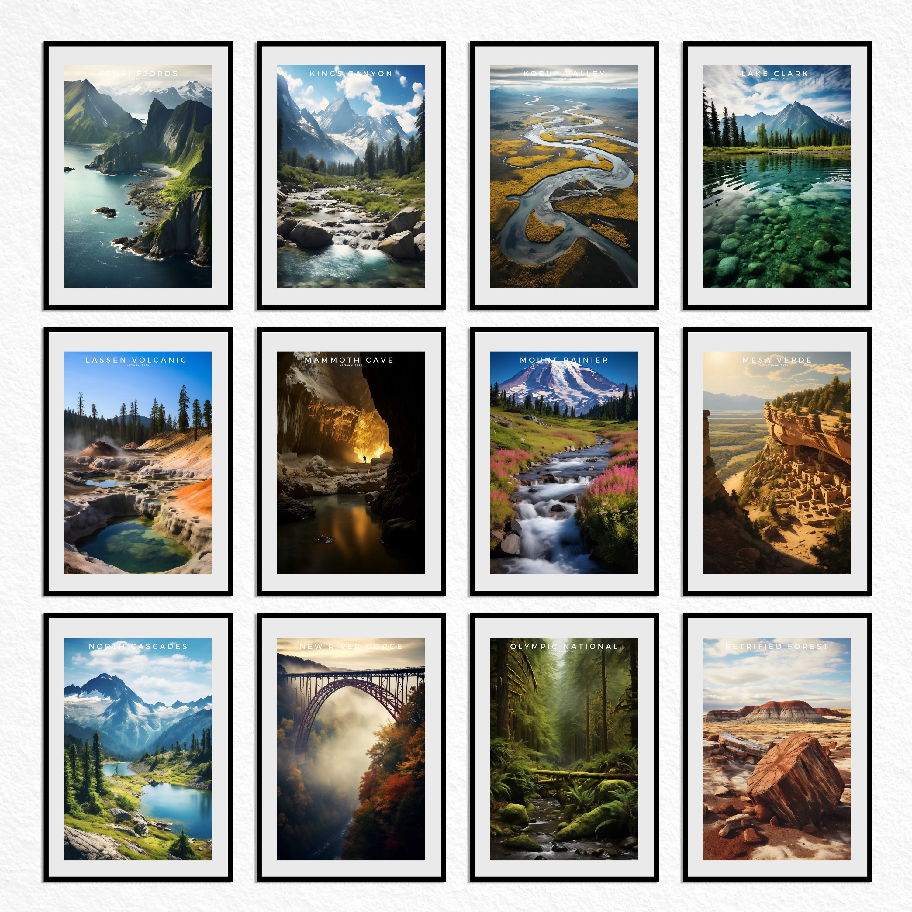 63 US National Park Prints, USA Parks Digital Posters, National Park ...