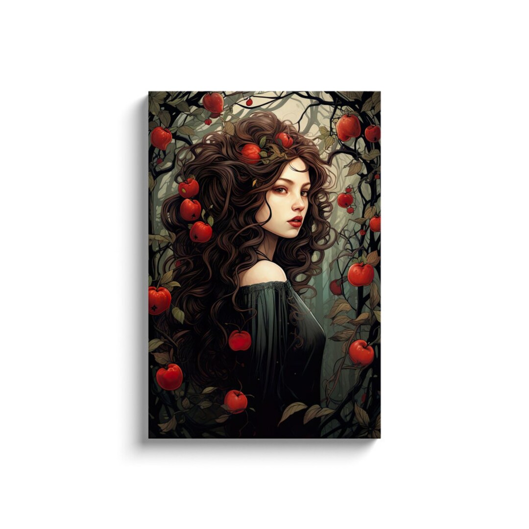 Persephone's Pomegranate Garden - Canvas Wall Art - Persephone Art ...