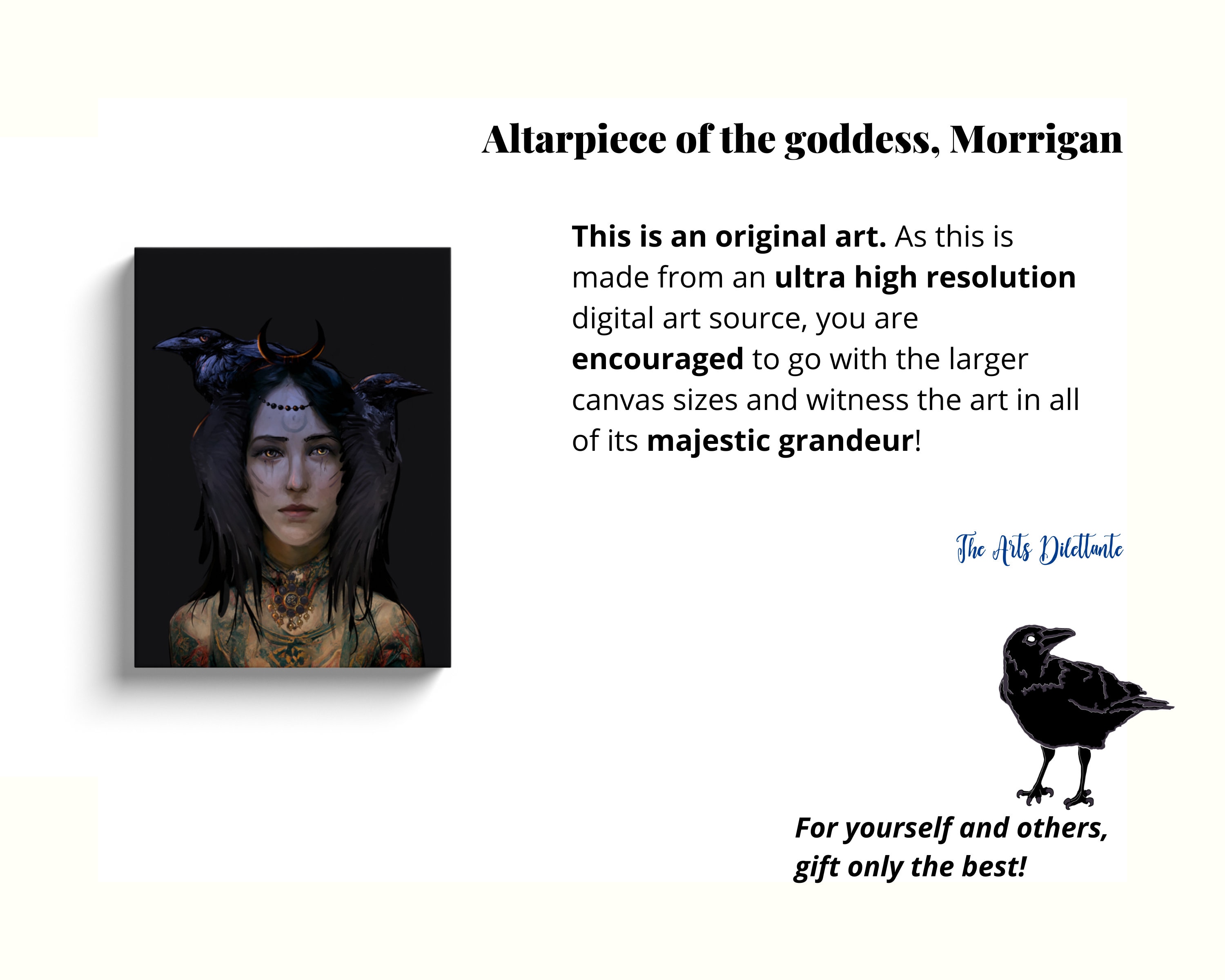 Morrigan, Morrigan Art, Morrigan Wall Art, Morrigan Print, Morrigan ...